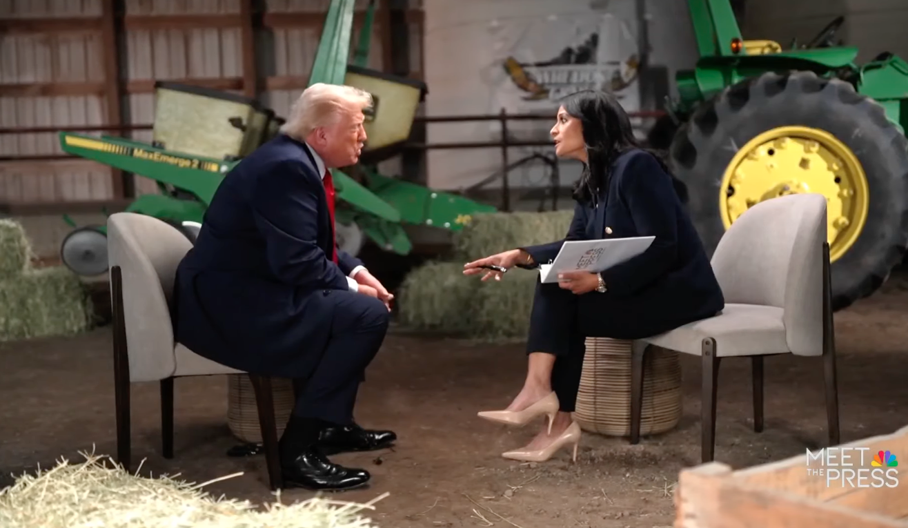 Trump Breaks Microphone Storming Out of Heated Interview